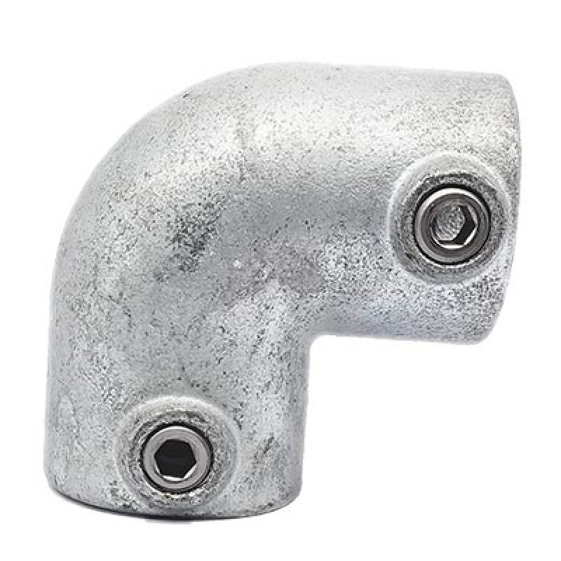 Pipe Handrail Fittings 90 Degree 2 Way Elbow 125
